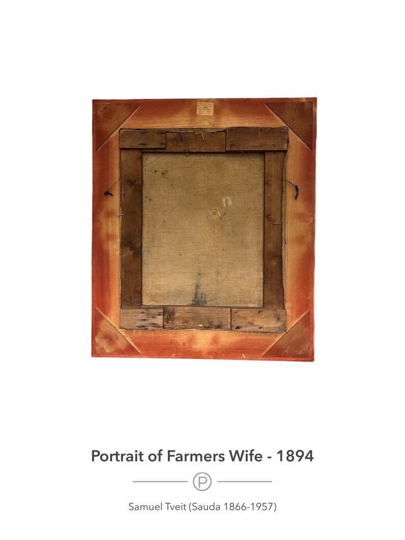 Museum Piece-dated 1894 Oil Painting "portrait of Farmers Wife ...