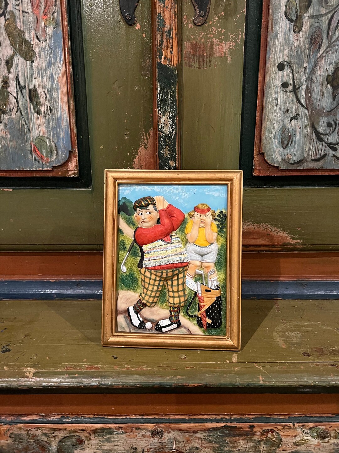 MARIT WALLE Vintage Norwegian Relief Picture, Table Decor / Wall ...