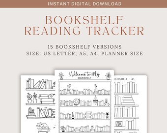 Reading Tracker PDF Download/printable Reading Log/ Book Tracker ...
