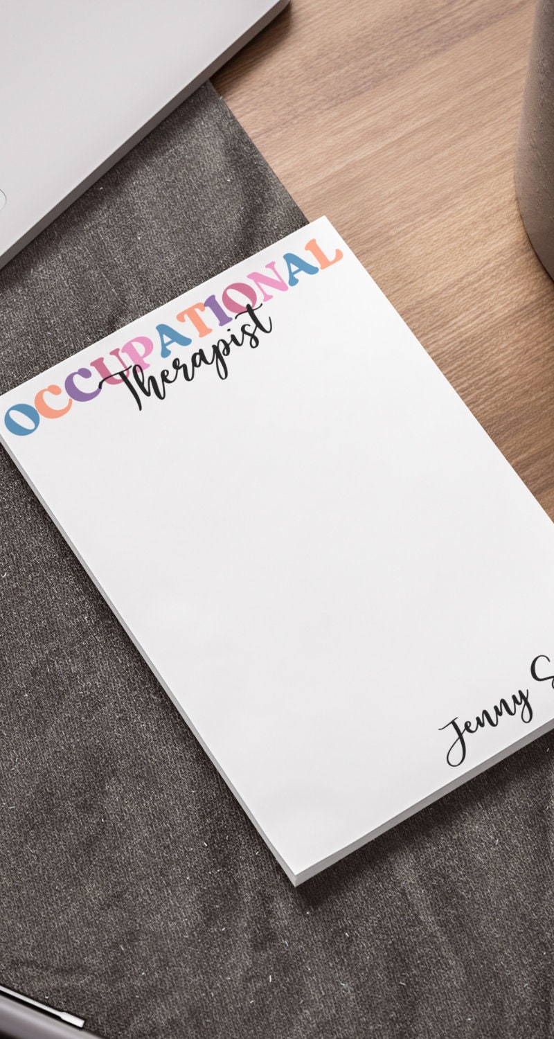 Personalized Occupational Therapy Post-it Note Custom OT Notepad ...