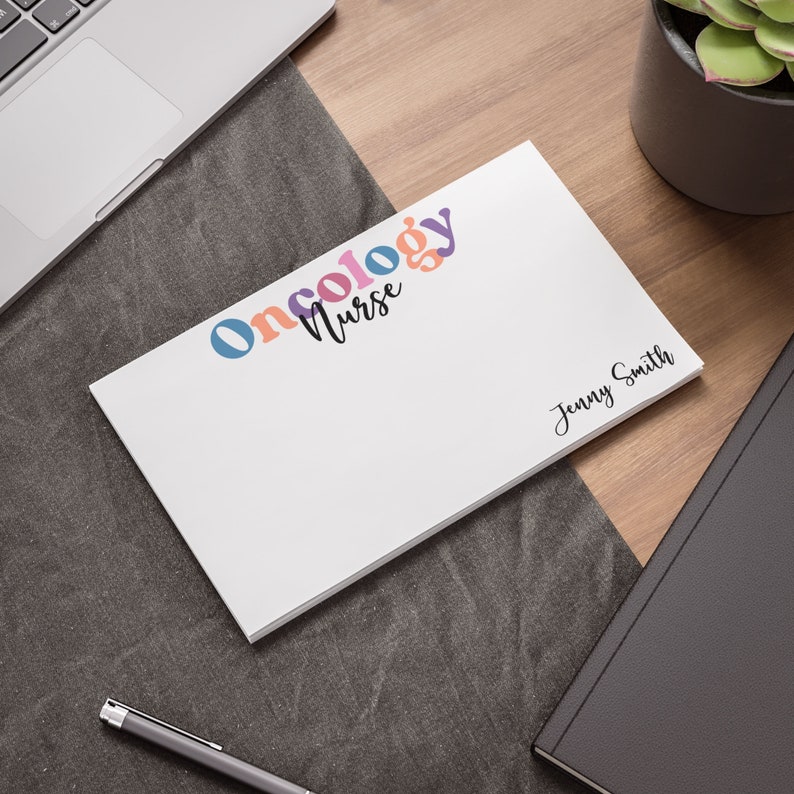 Personalized Oncology Nurse Post It Note Custom Oncology Nurse Notepad ...