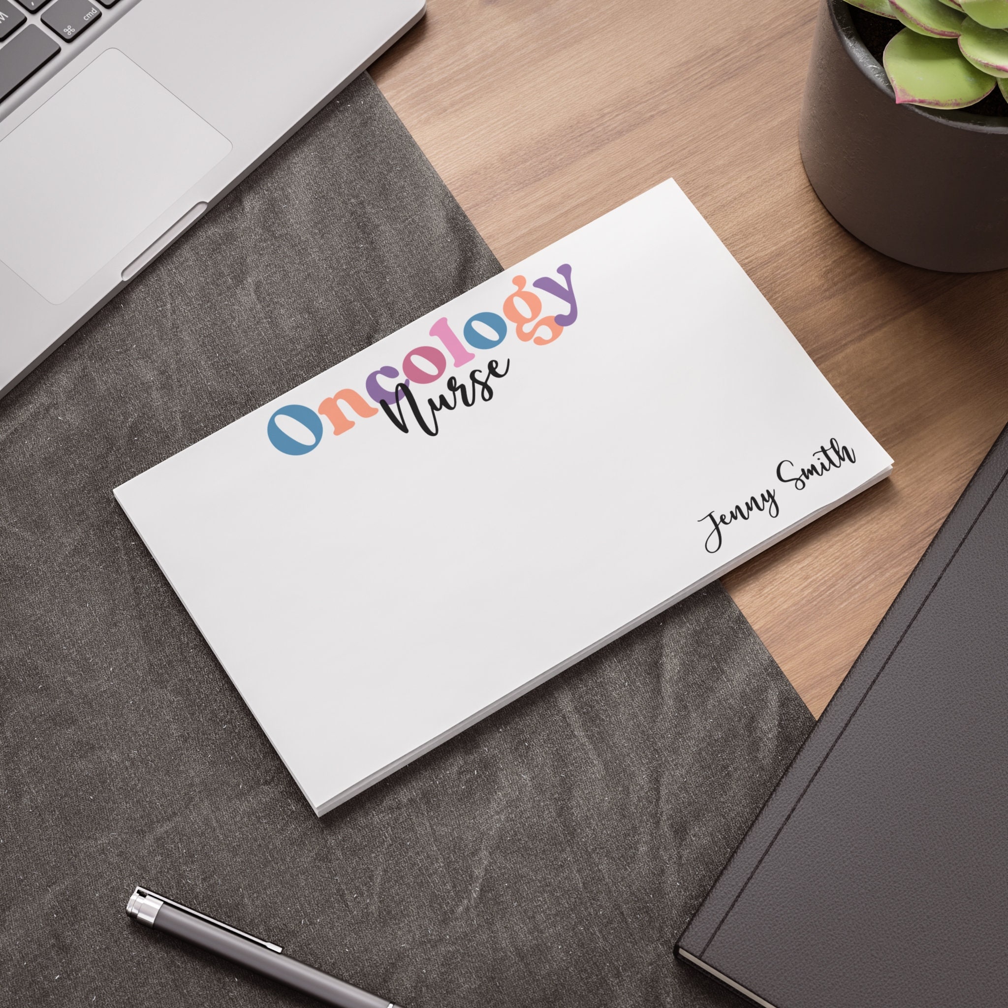 Personalized Oncology Nurse Post It Note Custom Oncology Nurse Notepad ...