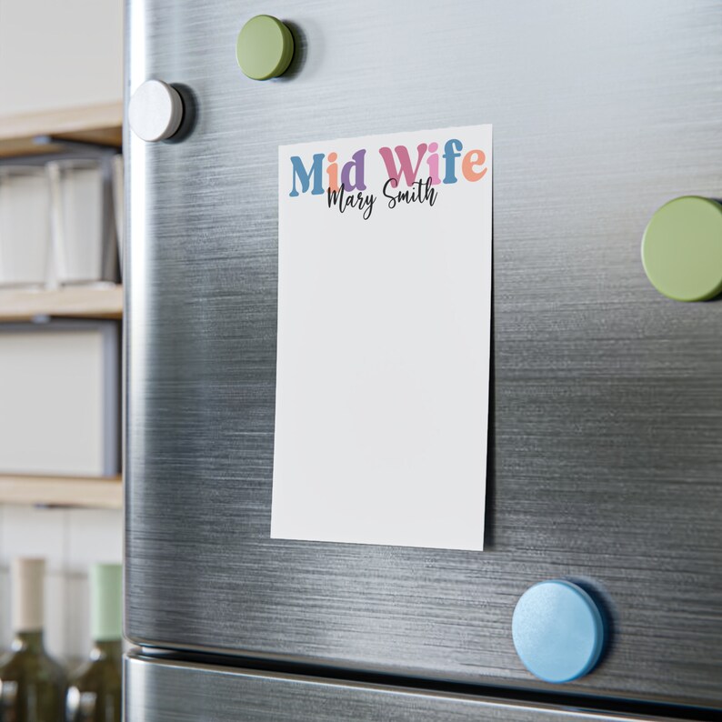 Personalized Midwife Post It Note Custom Obstetric Notepad Midwife ...
