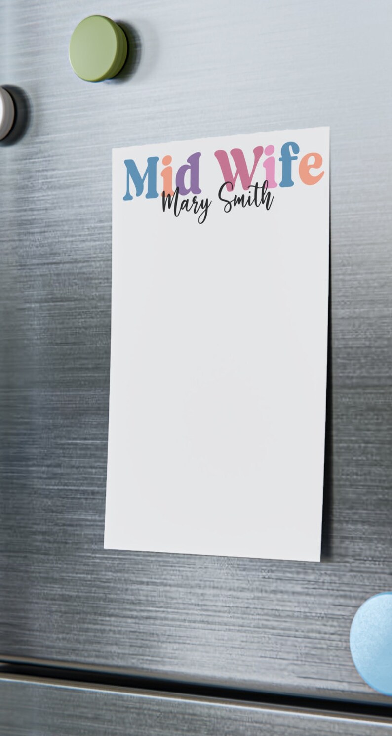 Personalized Midwife Post It Note Custom Obstetric Notepad Midwife ...