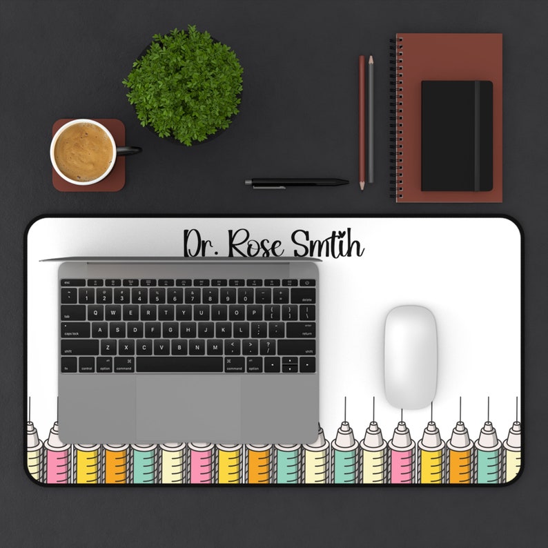 Personalized Doctor Gift Desk Mat Aesthetic Custom Doctor Gift Mouse ...