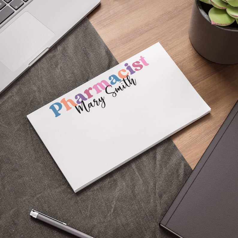 Personalized Pharmacist Post It Note Custom Pharmacist Notepad Pharmacy ...