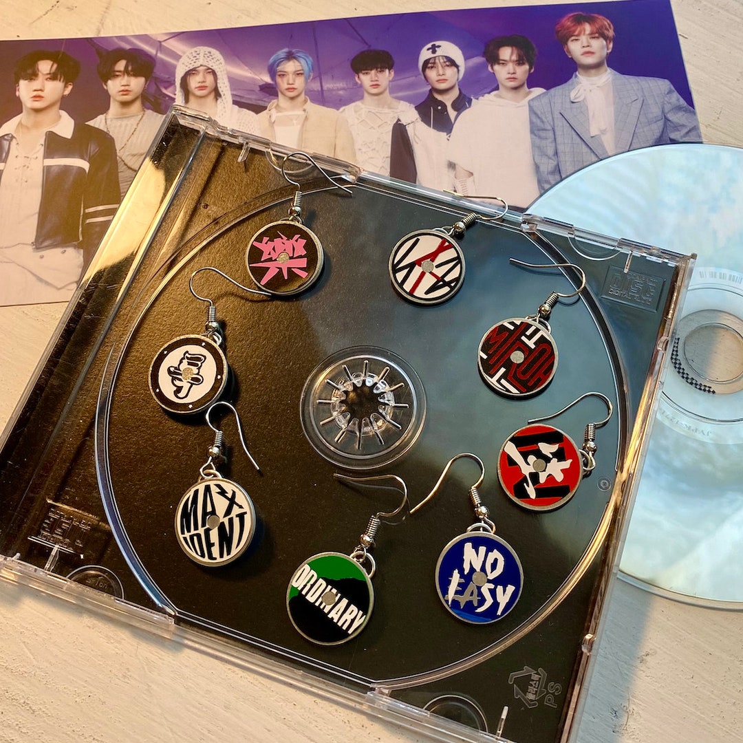 Stray Kids Mini CD Earrings - Etsy