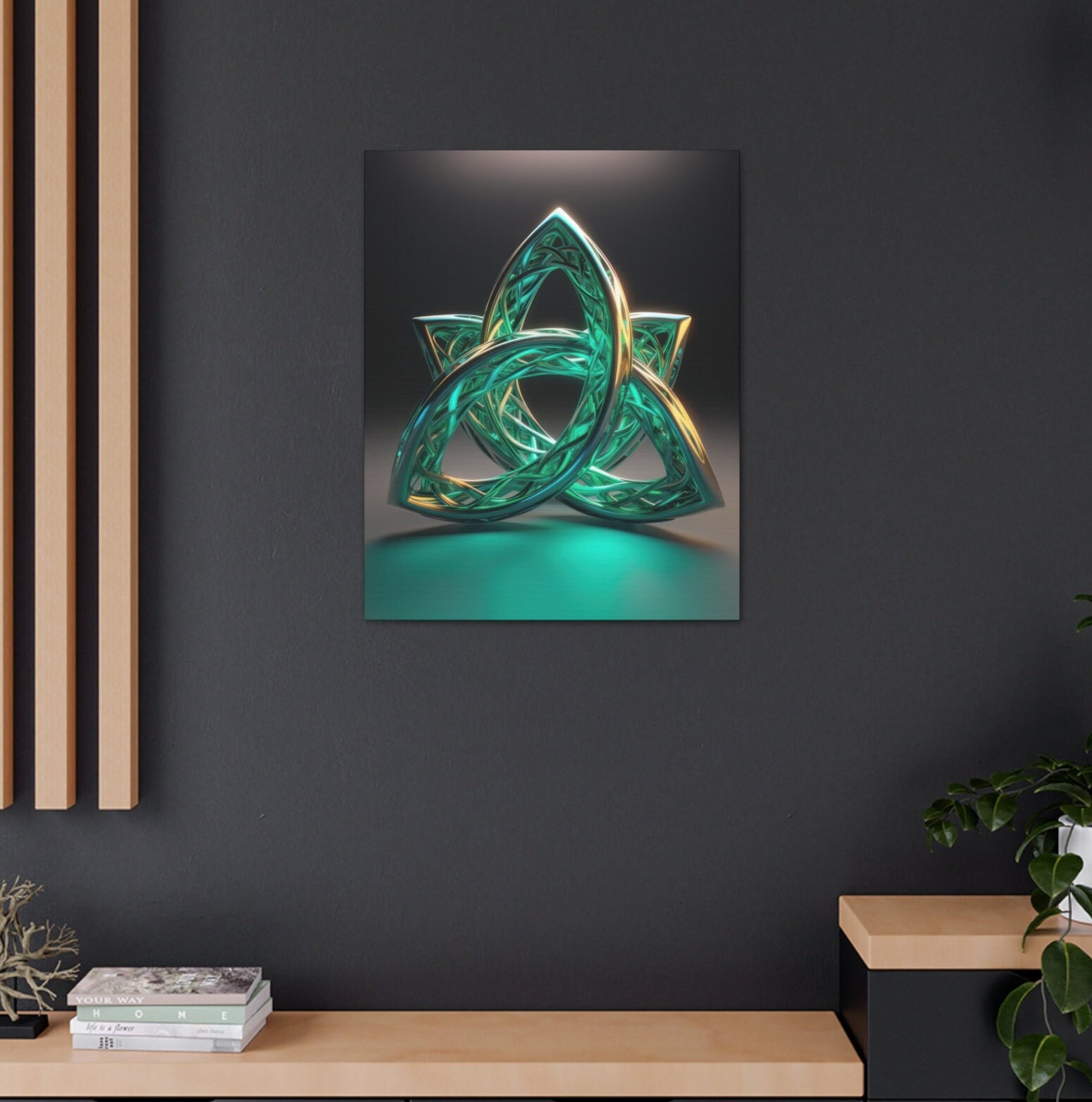 Celtic Trinity Knot, Triquetra, Triquetra Artwork, Trinity Symbol Wall ...