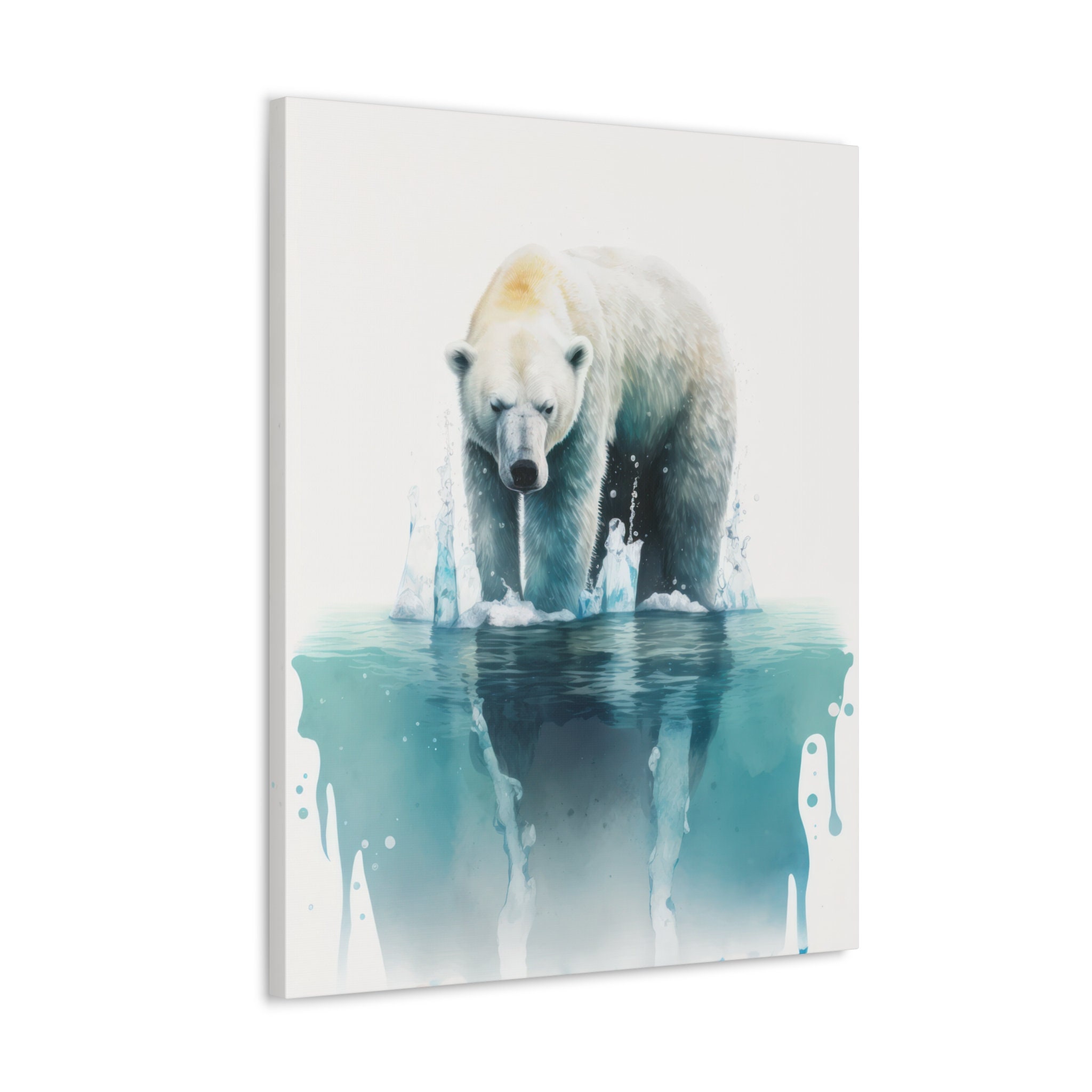 Polar Bear Art, Cute Polar Bear, Arctic Polar Bear, Bear Wall Art ...