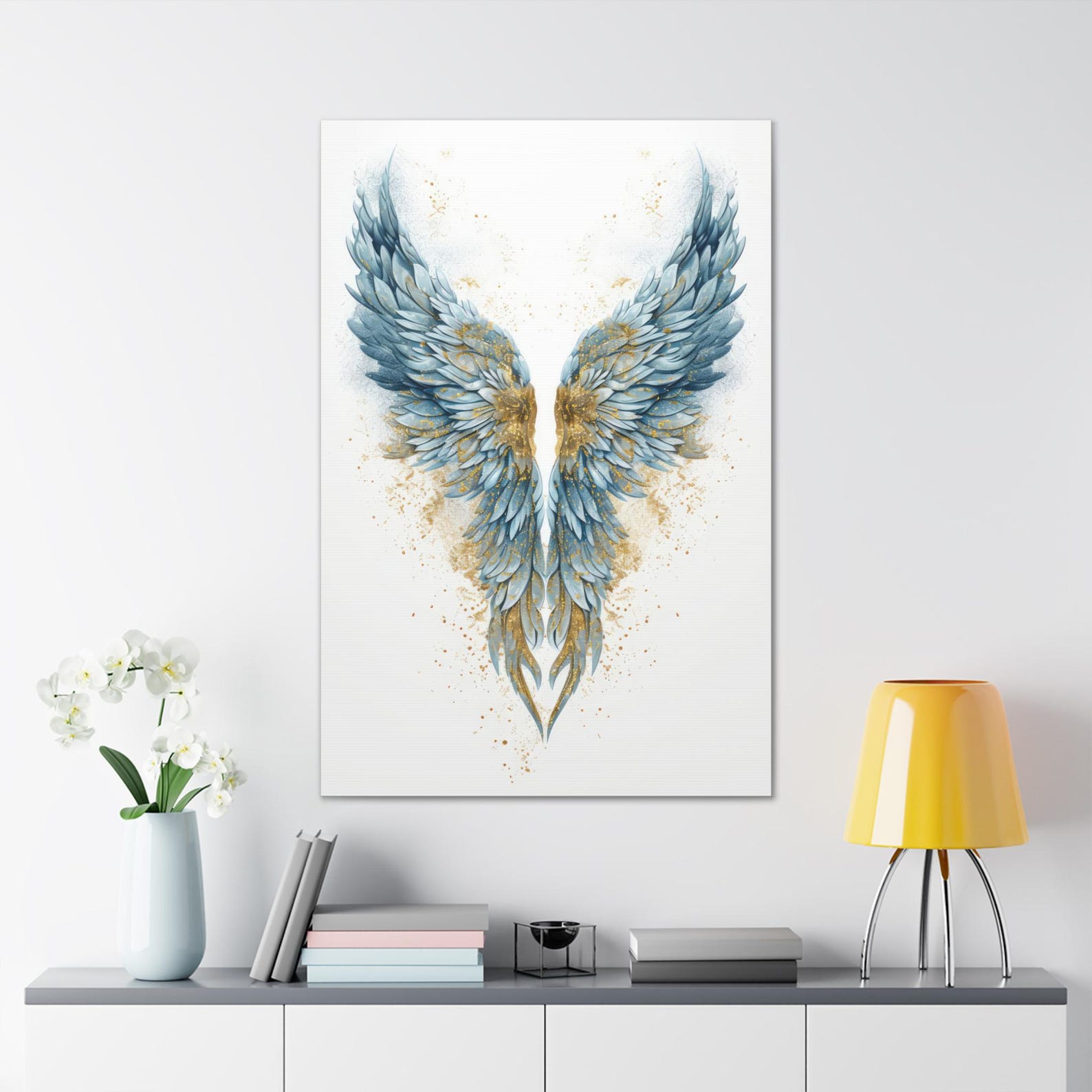 Beautiful Angel Wings Artwork, Angel Canvas Art, Angel Wings Gifts ...