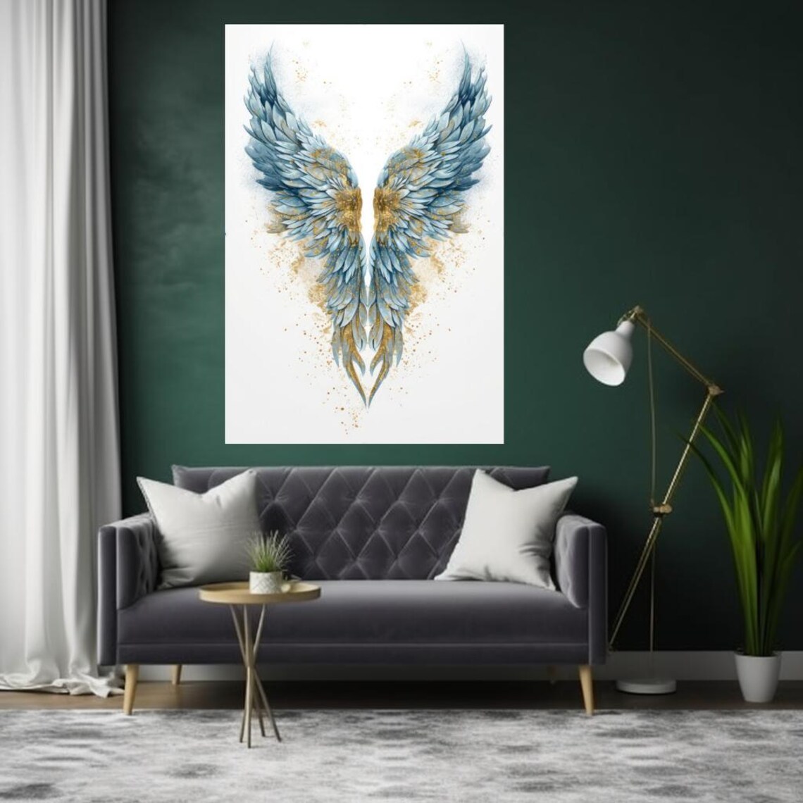 Beautiful Angel Wings Artwork, Angel Canvas Art, Angel Wings Gifts ...
