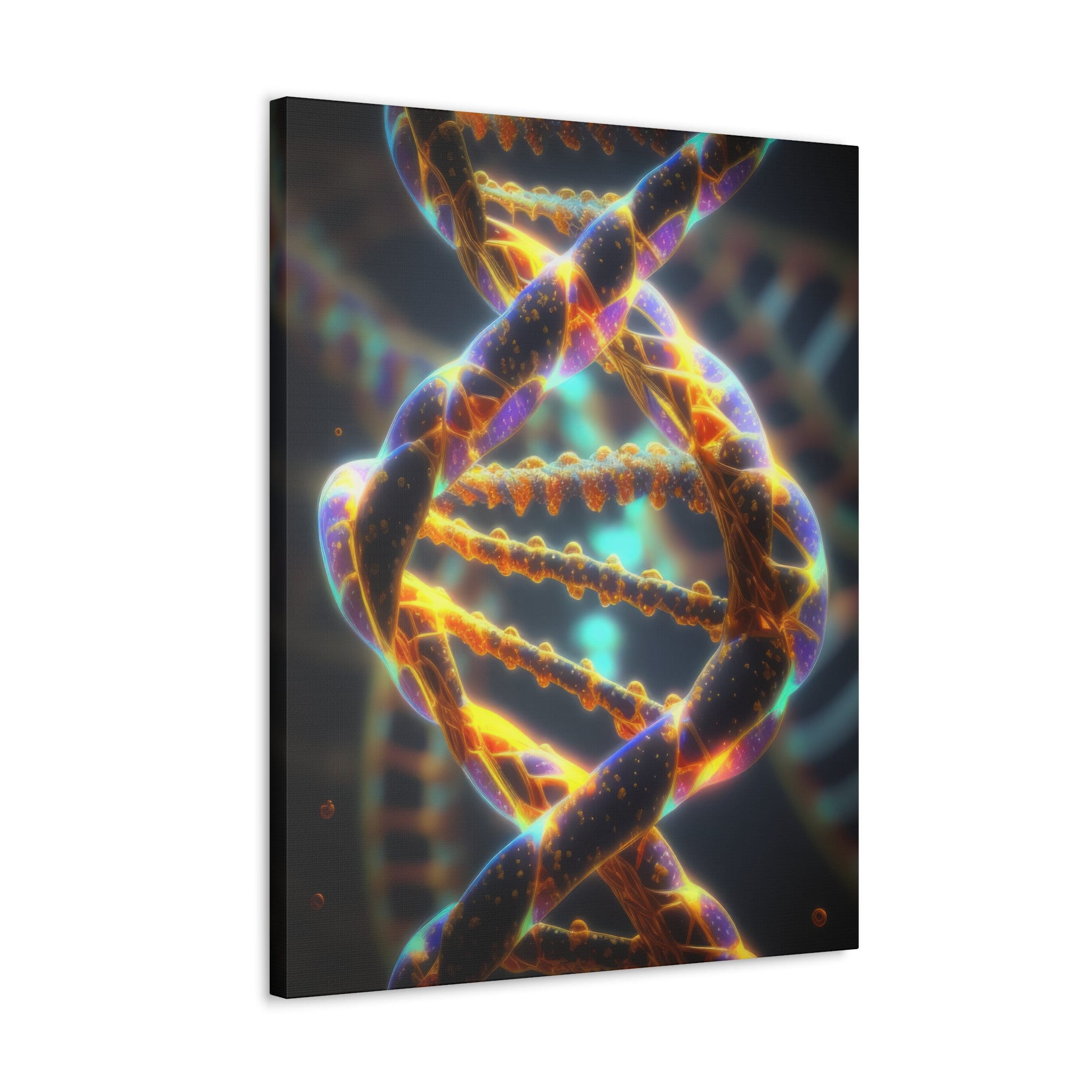 DNA Wall Art, Purple Double Helix, Double Helix Wall Art, DNA Double ...