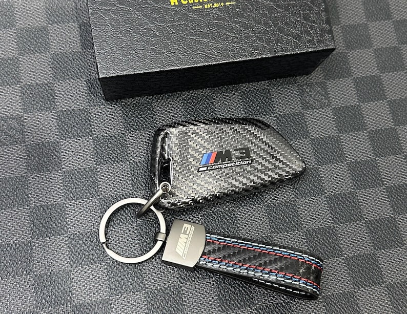 M3 M4 M5 M8 X3M X4M X5M X6M Competition Luxurious Carbon Fiber Key Fob ...