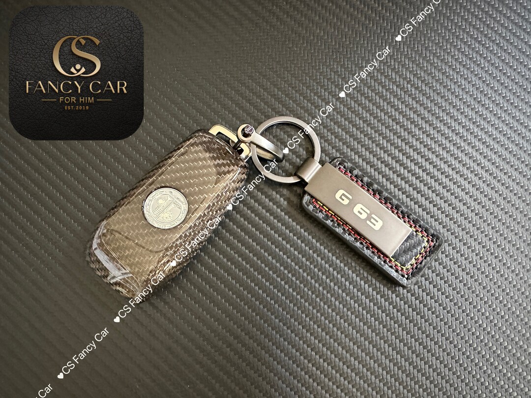 G63 Premium Genuine Carbon Fiber Key Fob Cover Case Fit for Mercedes ...