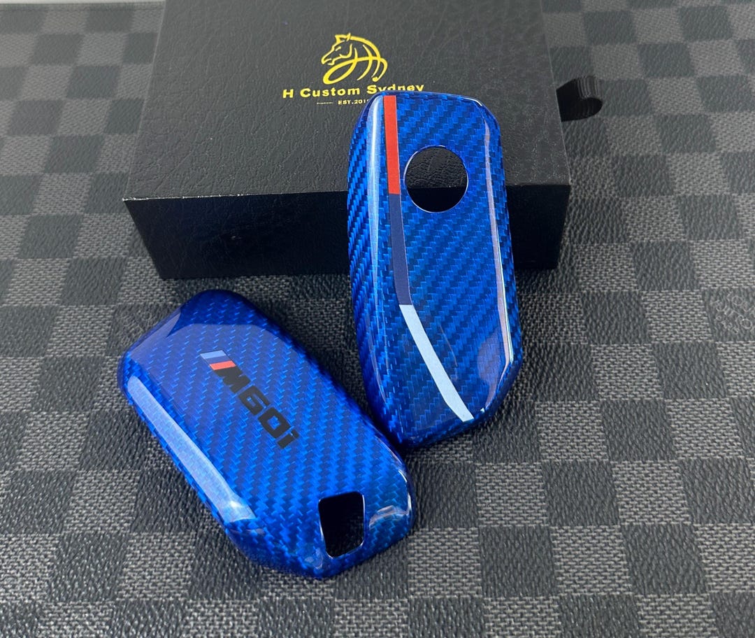 Premium Fiber Key Fob Cover for BMW X5 X6 X7 LCI M60i New Generation ...
