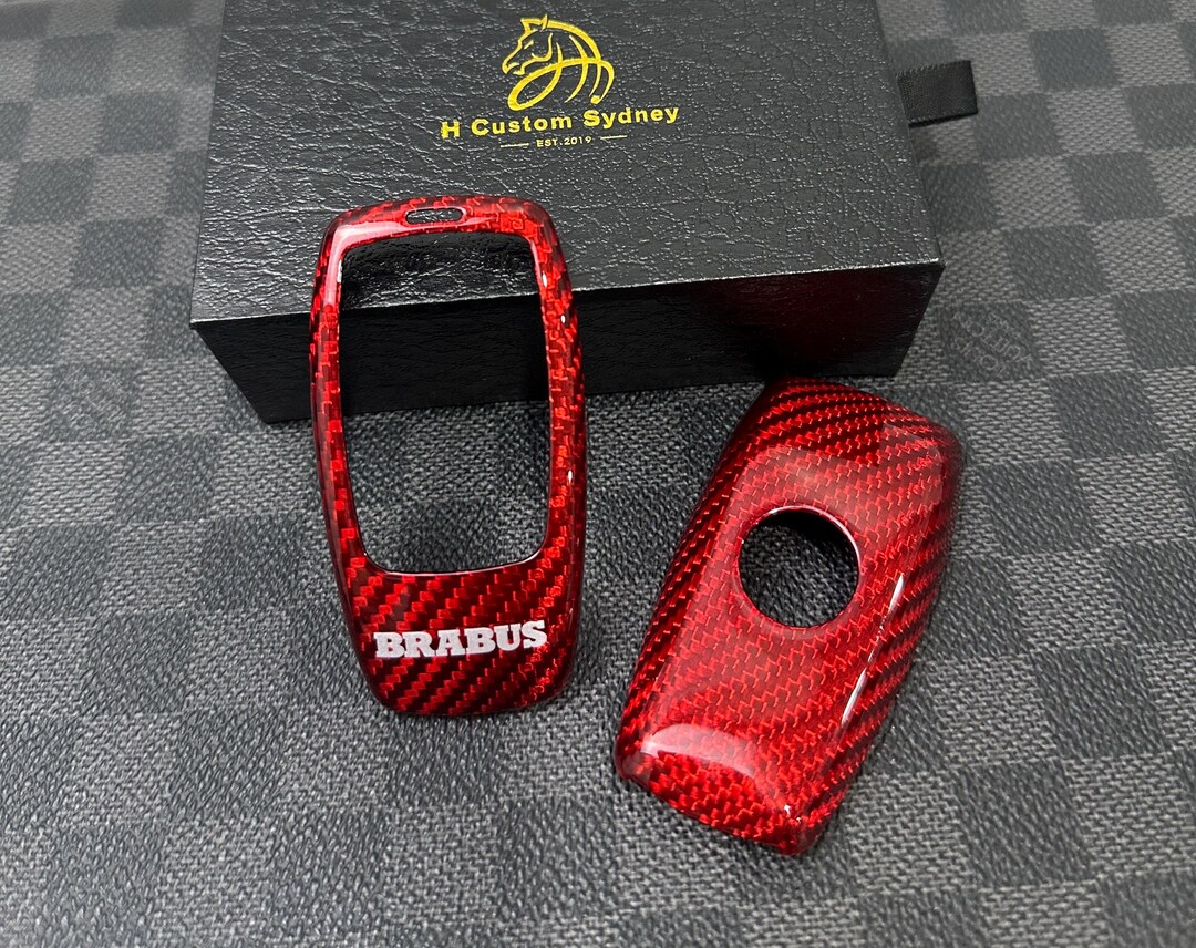 Brabus Style Premium Genuine Carbon Fiber Key Fob Cover Case for ...