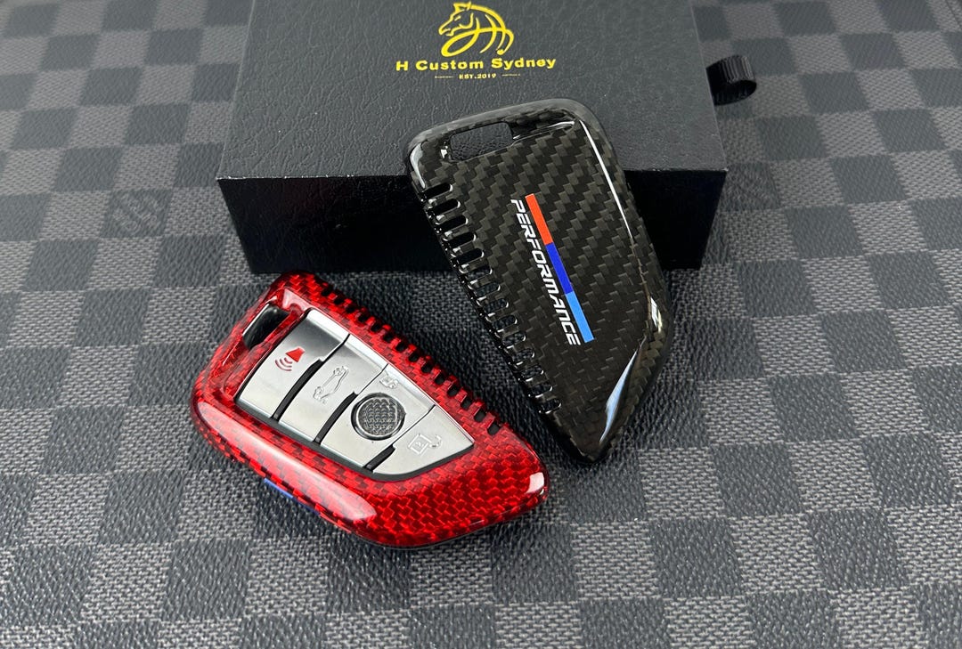 M Performance Edition Premium Fiber Key Fob Cover for BMW M Performance ...