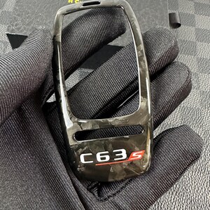 Luxury Forged Carbon Fiber Key Fob Cover Case Fit for Mercedes AMG 2019 ...