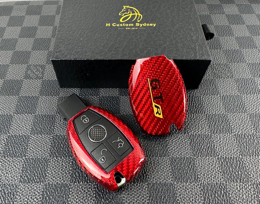 GTR Premium Genuine Carbon Fiber Key Fob Cover Pack for Mercedes AMG ...