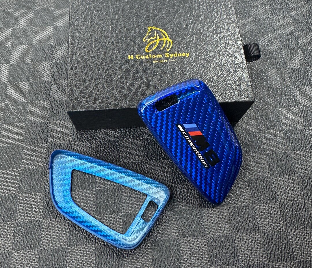 M3 M4 M5 M8 X3M X4M X5M X6M Competition Premium Genuine Fiber Key Fob ...