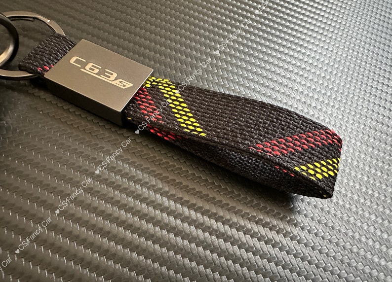 C63S Premium Genuine Carbon Fiber Key Fob Cover Case Fit for Mercedes ...