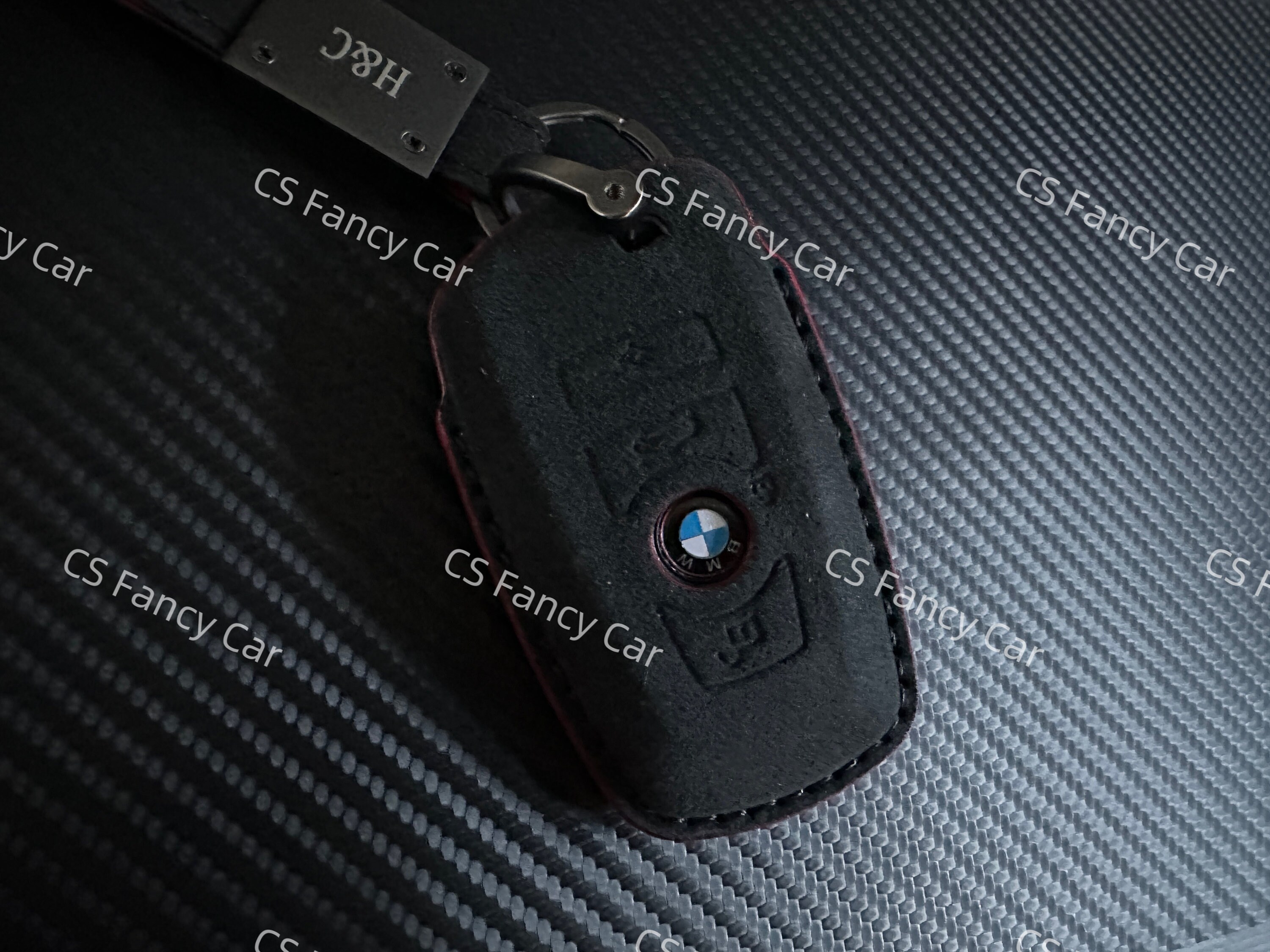 Premium Alcantara Leather Key Fob Cover Case for BMW M3 M4 M3CS M4CS M3 ...