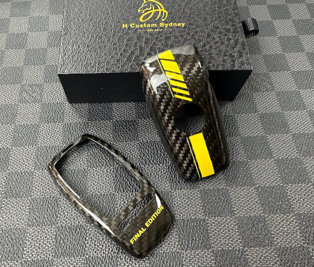 Premium Carbon Fiber Key Fob Cover Case Set for Mercedes AMG C63S E63s ...