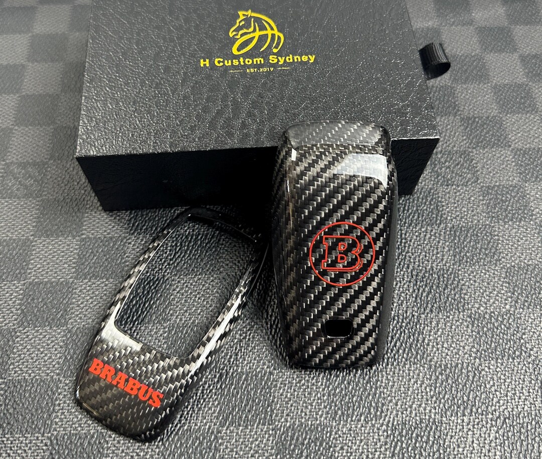 Brabus Style Premium Genuine Carbon Fiber Key Fob Cover Case for ...