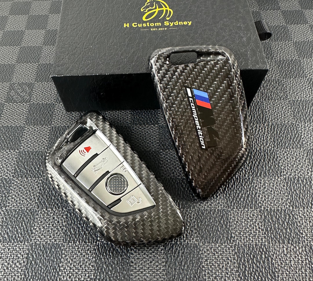 M3 M4 M5 M8 X3M X4M X5M X6M Competition Luxurious Carbon Fiber Key Fob ...