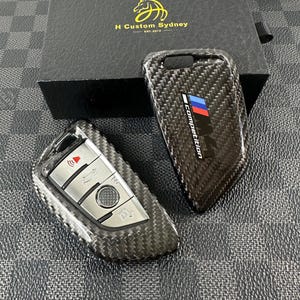 M3 M4 M5 M8 X3M X4M X5M X6M Competition Luxurious Carbon Fiber Key Fob ...