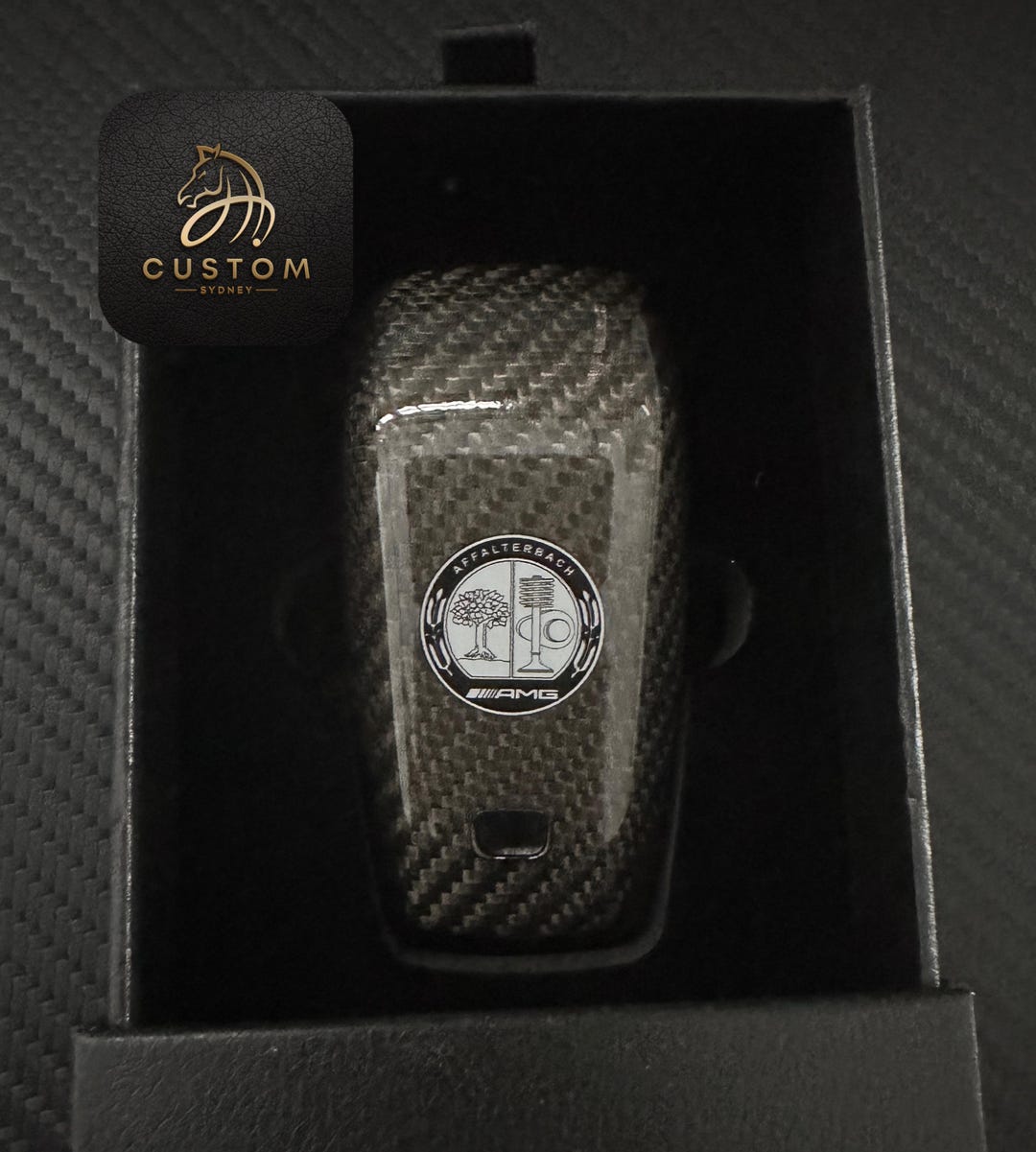 Premium Genuine Carbon Fiber Key Fob Cover Case for Mercedes AMG A35 ...