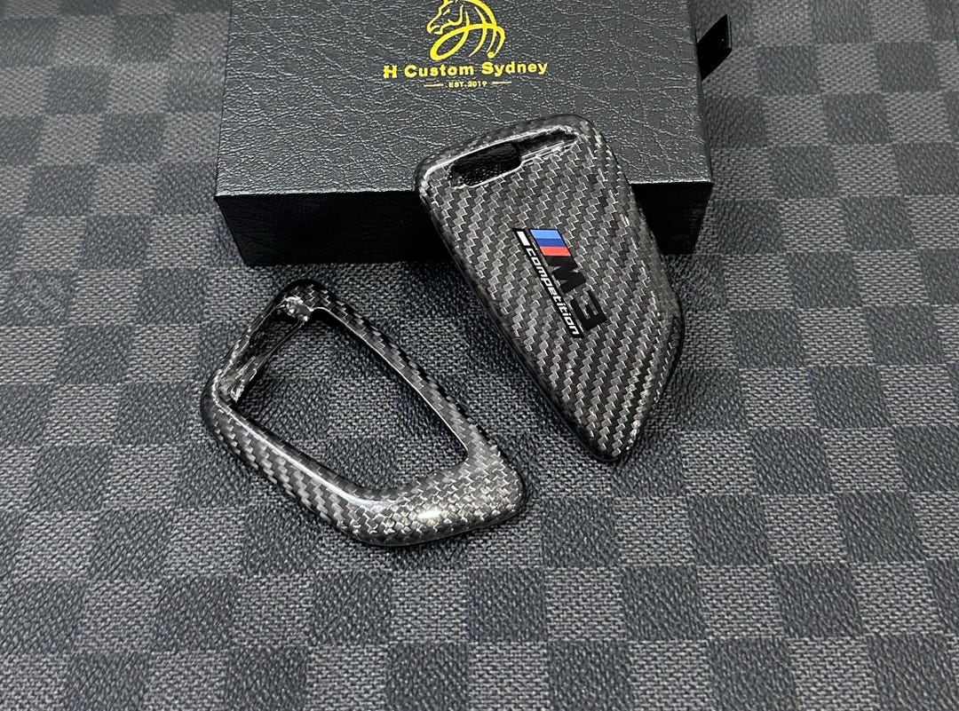 M3 M4 M5 M8 X3M X4M X5M X6M Competition Luxurious Carbon Fiber Key Fob ...