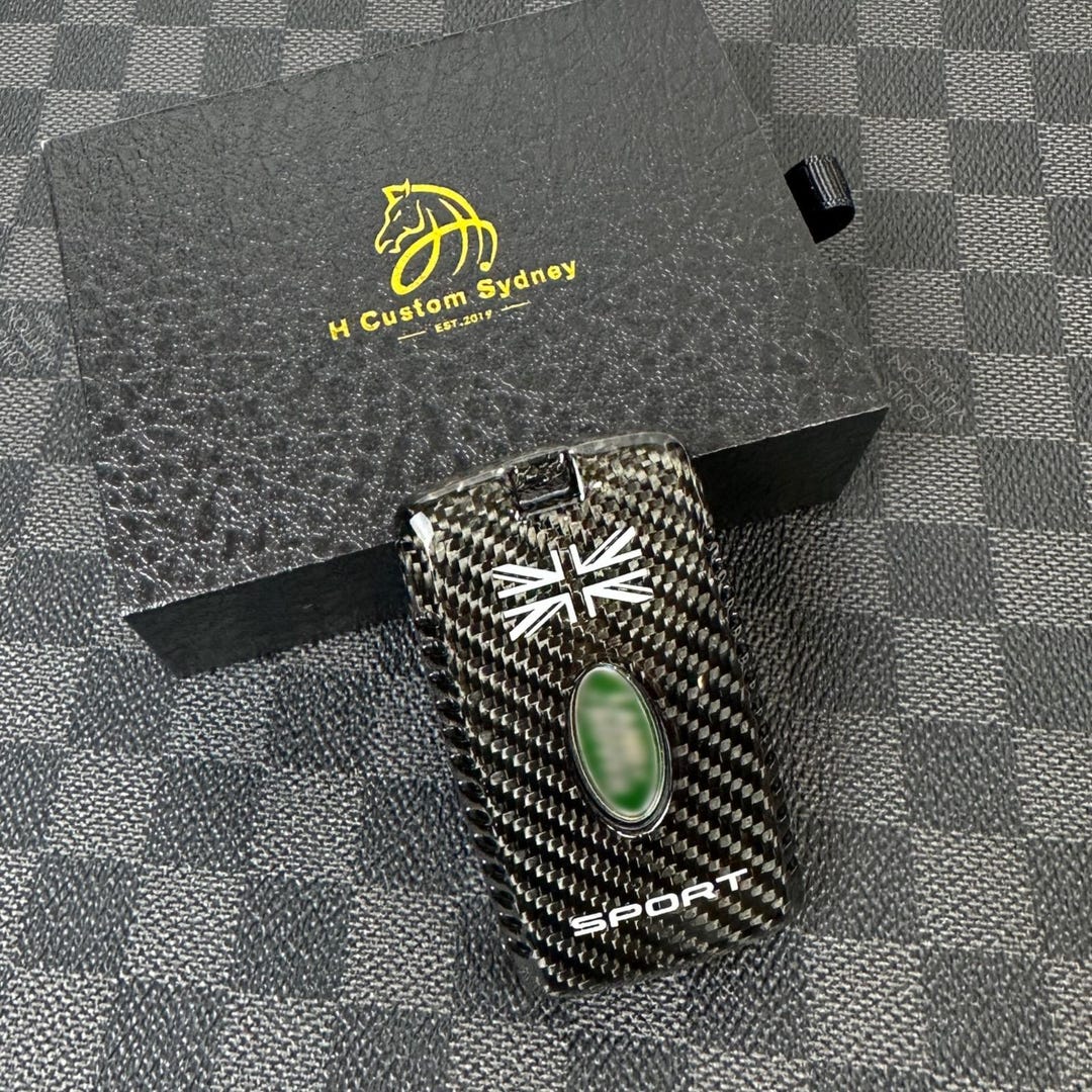 Range Rover Premium Carbon Fiber Key Fob Cover Set for Land Rover Range ...