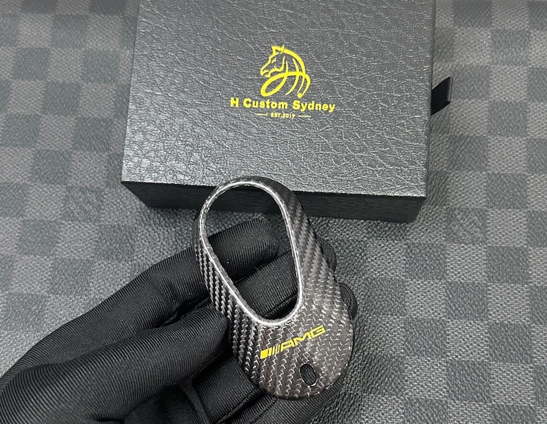 Premium Carbon Fiber Key Fob Cover for Mercedes AMG New C Glc E S Class ...