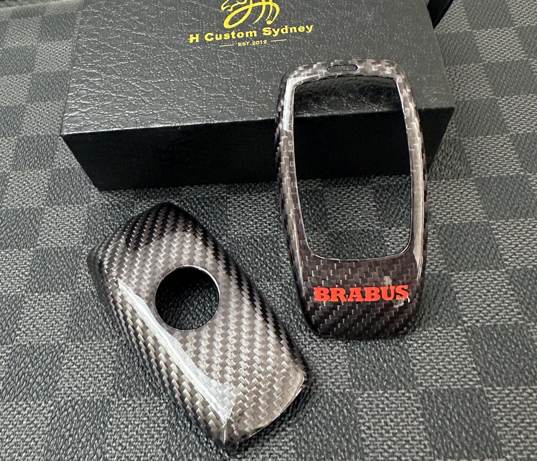 Brabus Style Premium Genuine Carbon Fiber Key Fob Cover Case for ...