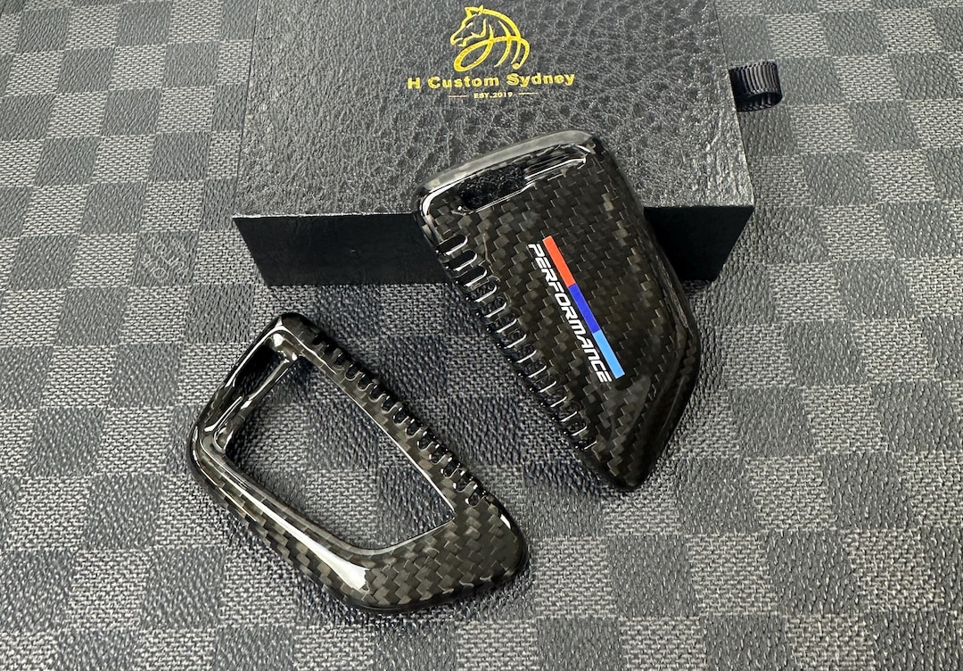 Premium Carbon Fiber Keyring Key Fob Cover Pack for BMW M Performance ...