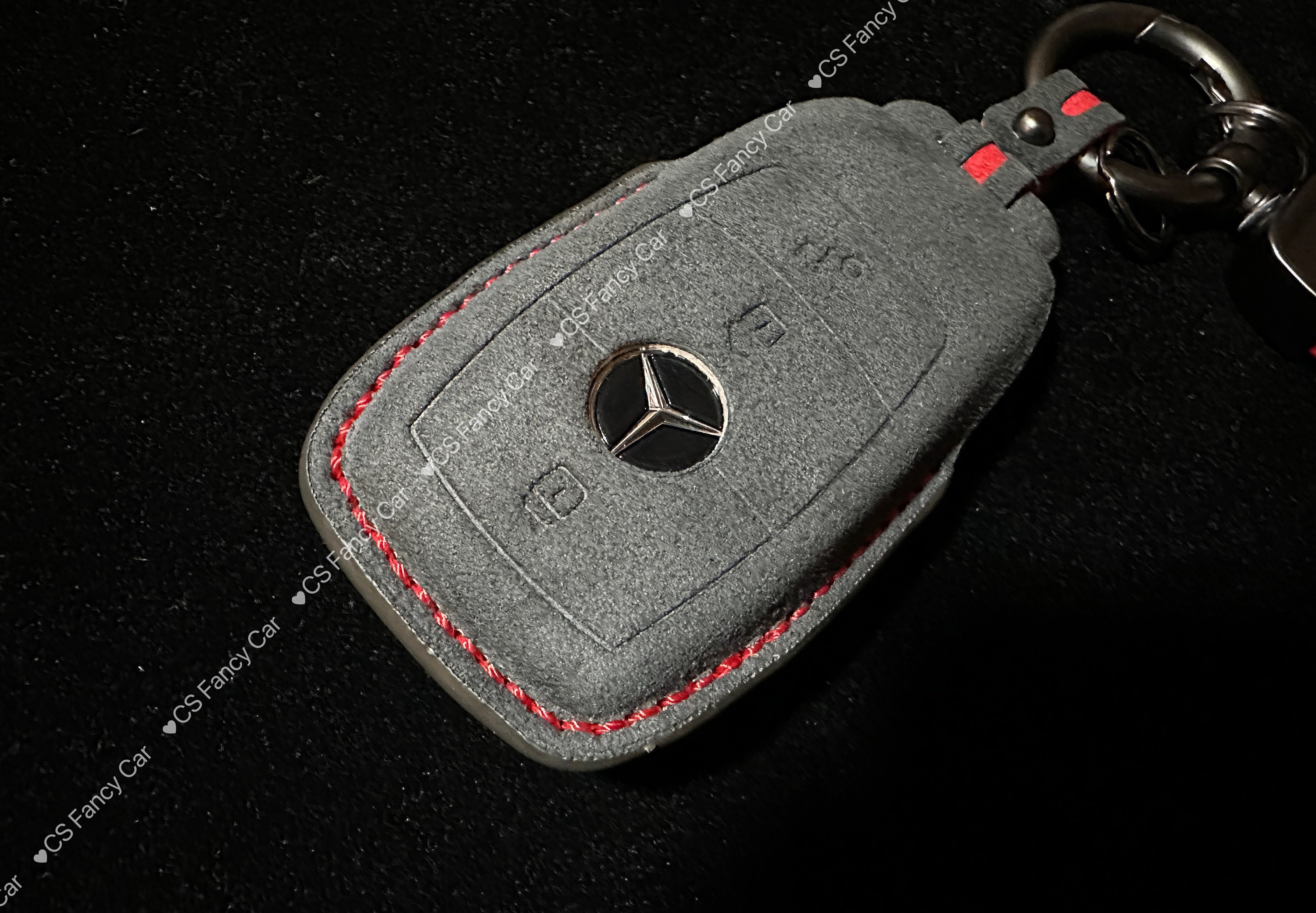 G63 Premium Alcantara Leather Key Fob Cover Case for Mercedes G63 2019 ...