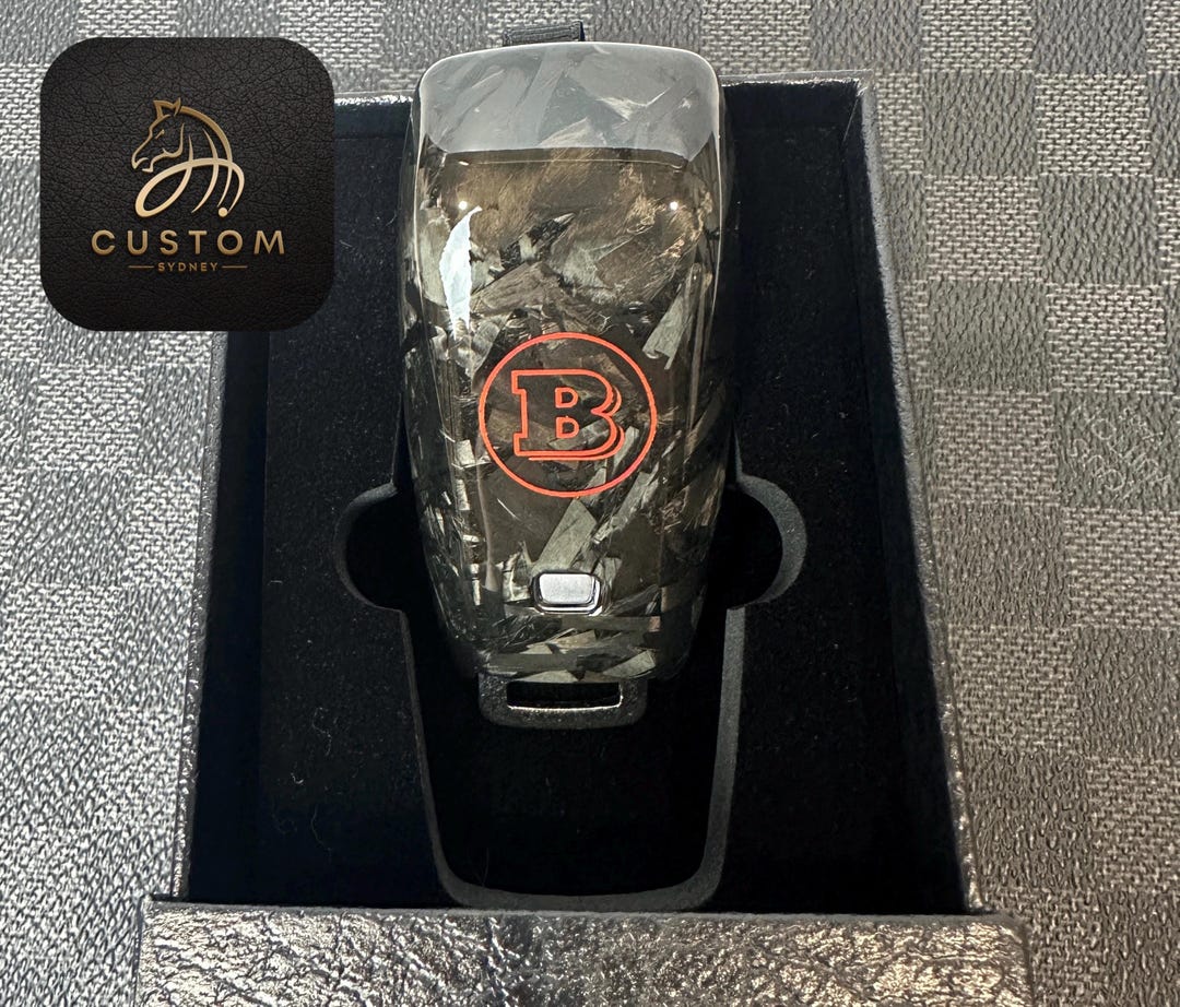 Brabus Style Premium Forged Carbon Fiber Key Fob Cover Case for ...