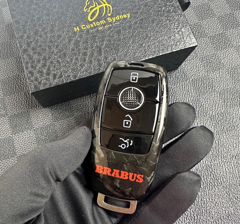 Brabus Style Premium Forged Carbon Fiber Key Fob Cover Case for ...