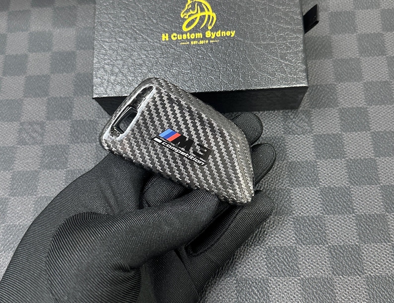 M3 M4 M5 M8 X3M X4M X5M X6M Competition Luxurious Carbon Fiber Key Fob ...