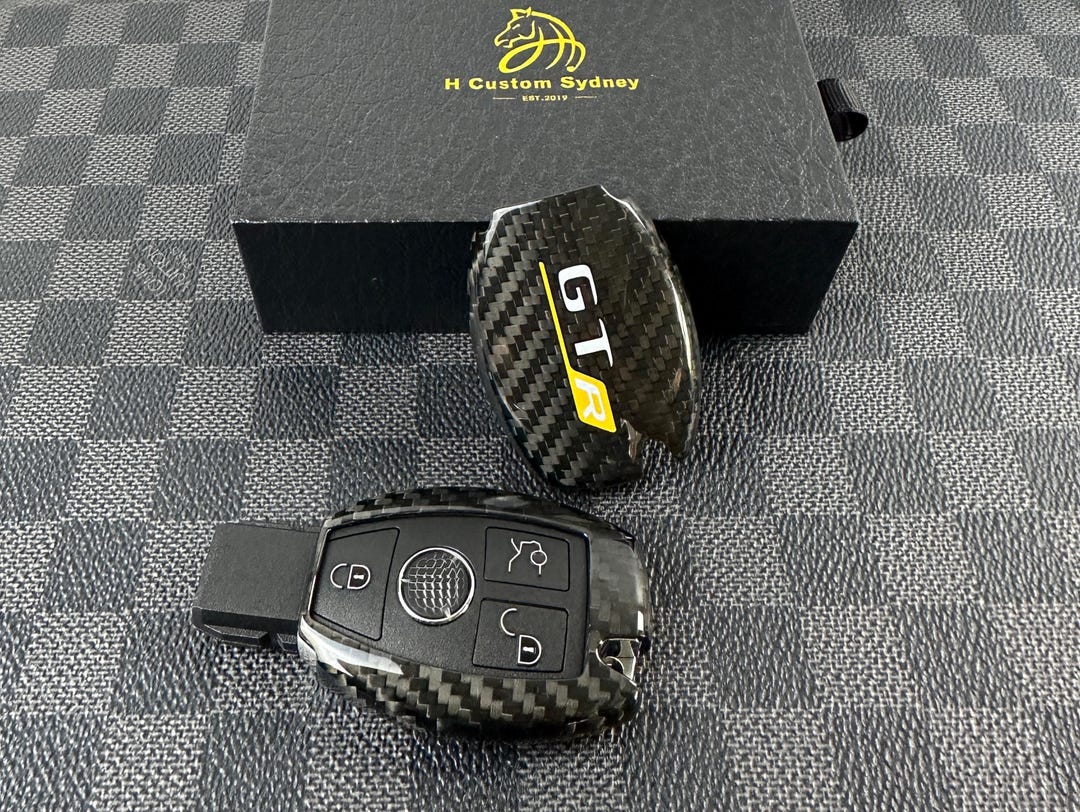 GTR Premium Genuine Carbon Fiber Key Fob Cover Pack for Mercedes AMG ...