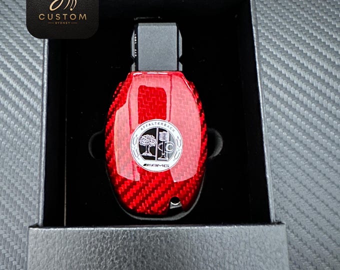 Premium Genuine Carbon Fiber AMG Key Fob Cover Pack for Mercedes A45 ...
