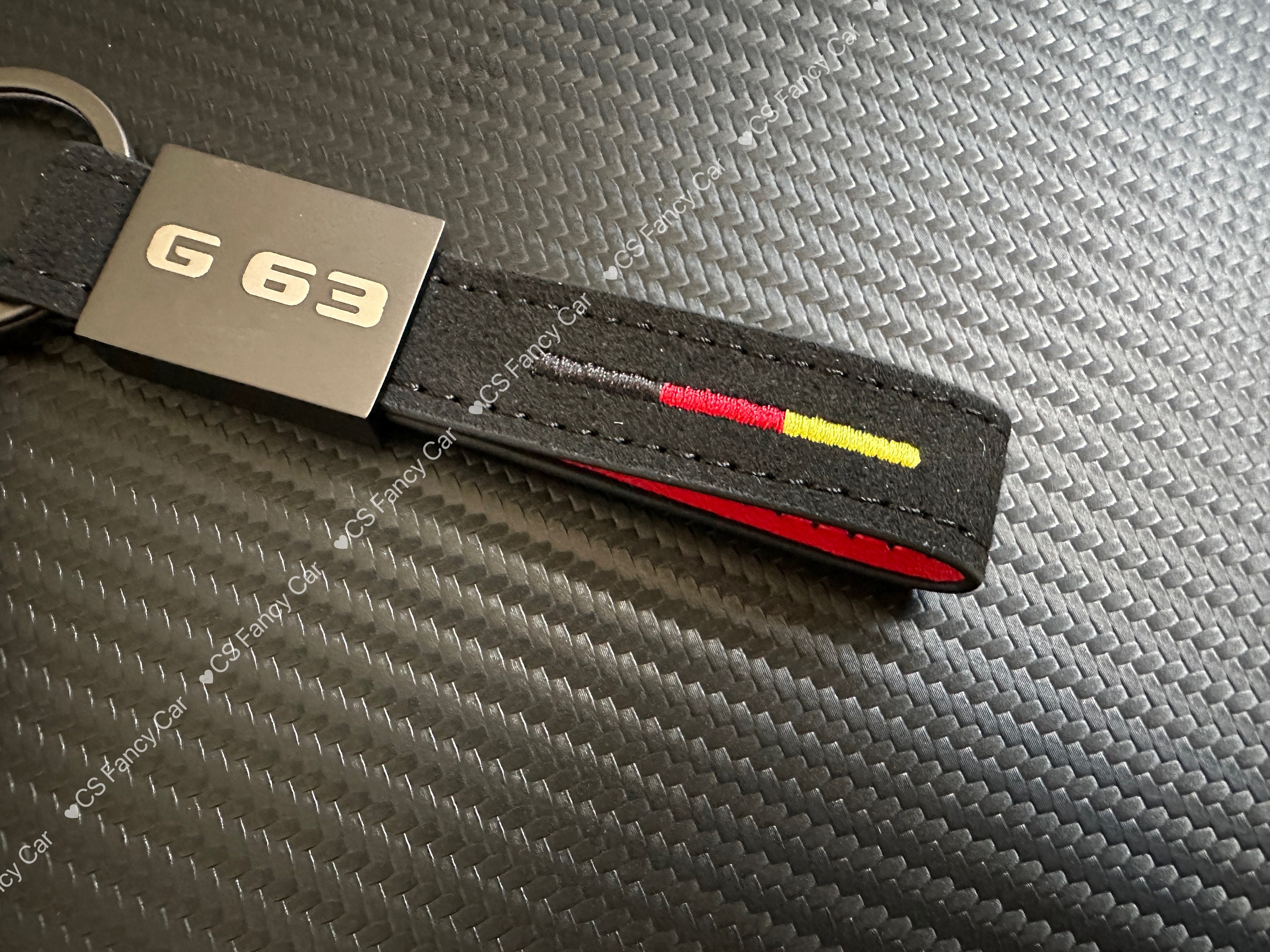 G63 Premium Alcantara Leather Key Fob Cover Case for Mercedes G63 2019 ...