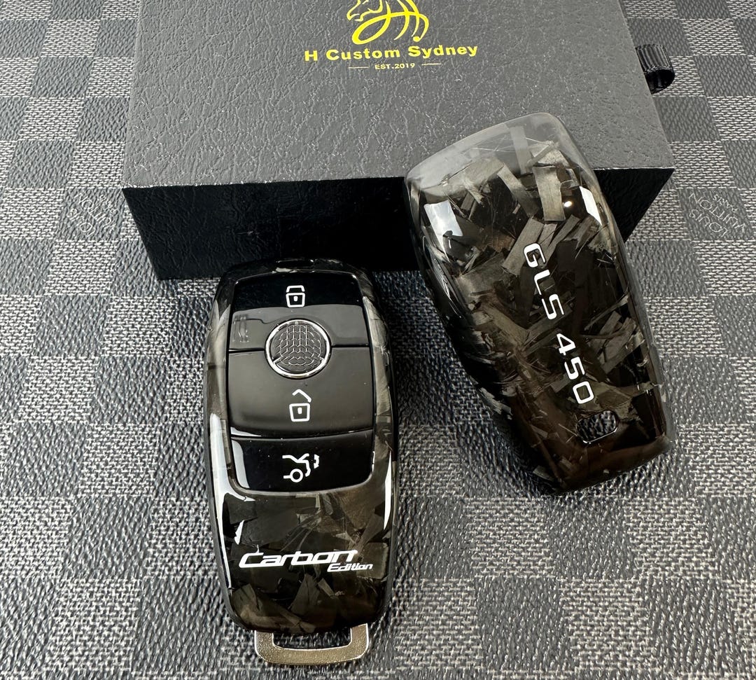 Brabus Style Premium Forged Carbon Fiber Key Fob Cover Case for ...