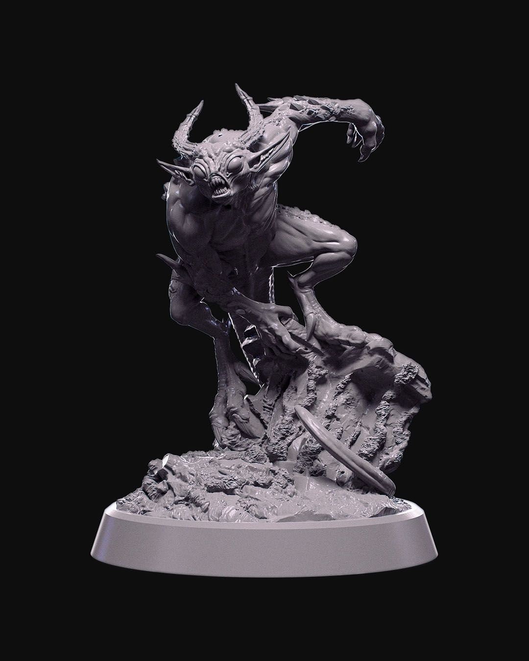 Demon Minion - STLFLIX - Dnd - Fantasy RPG - 3D Printed - Role Playing ...