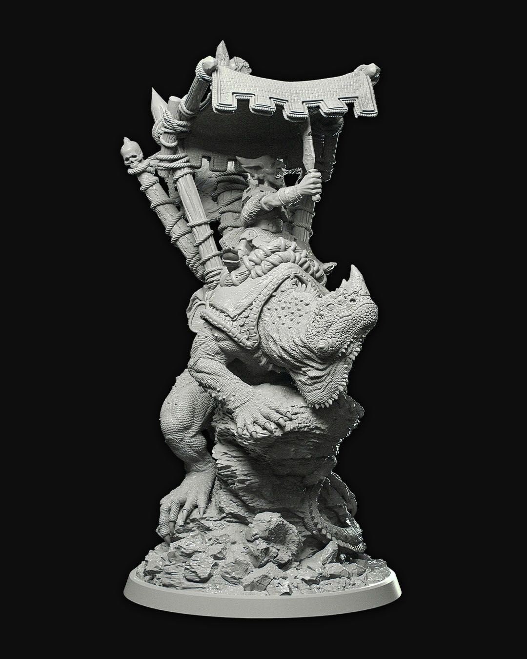Goblin Rider STLFLIX Dnd Fantasy RPG Miniature 3D Printed Role Playing ...