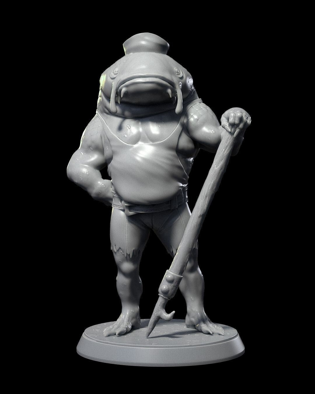 Kuo-toa 02 - STLFLIX - Dnd - Fantasy RPG - 3D Printed - Role Playing ...