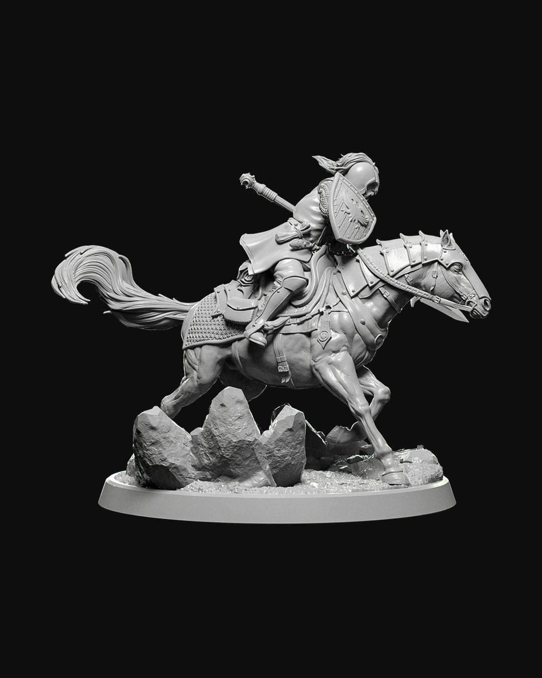 Town Cavalry STLFLIX Dnd Fantasy RPG 3D Printed Role Playing Games ...