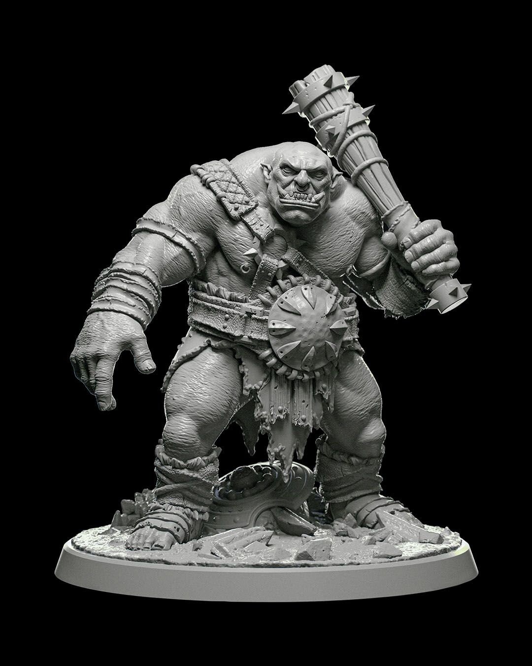 Ogre STLFLIX Dnd Fantasy RPG 3D Printed Role Playing Games Tabletop ...