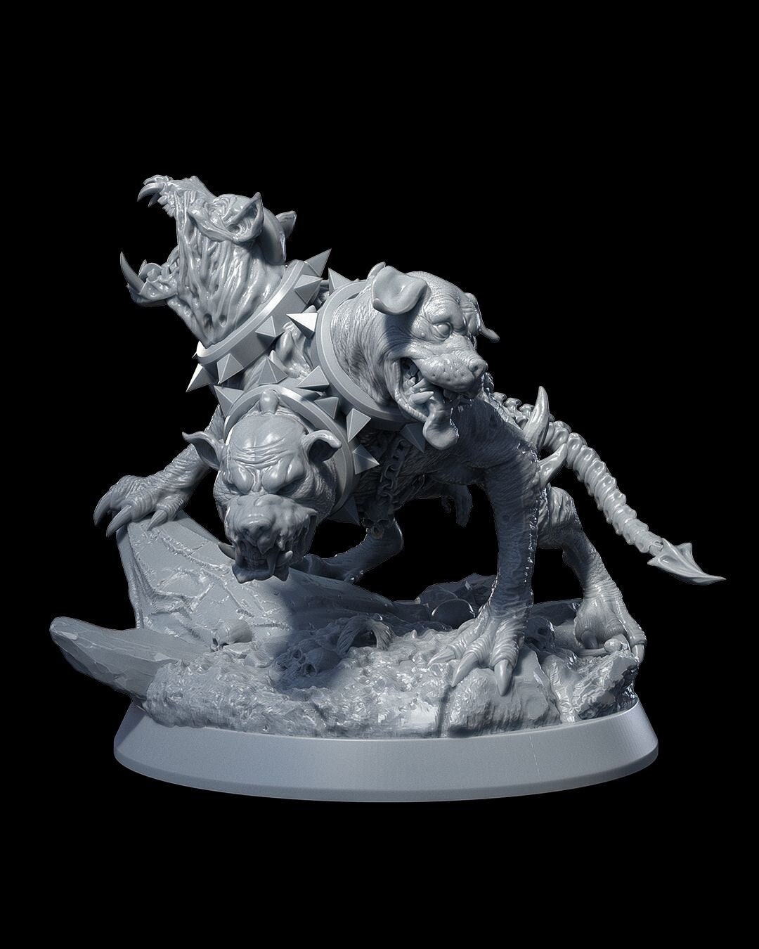 Cerberus - STLFLIX - Dnd - Fantasy RPG Miniature - 3D Printed - Role ...